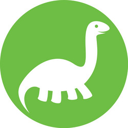Brontosaurus logo template icon Royalty Free Vector Image