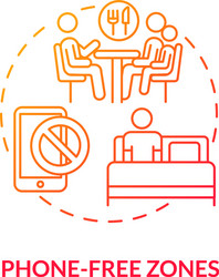 Phone-free zones concept icon Royalty Free Vector Image
