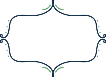 Line frame simple border decoration Royalty Free Vector