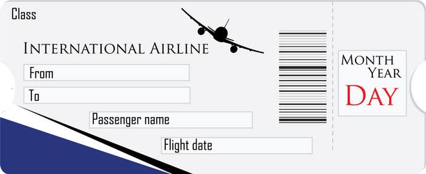 Pink boarding pass Royalty Free Vector Image - VectorStock