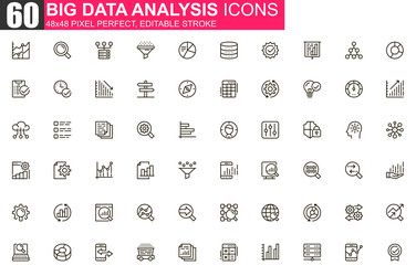 Data analytics lines on spherical grid icon Vector Image