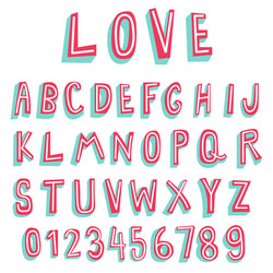 Two tone alphabet Royalty Free Vector Image - VectorStock