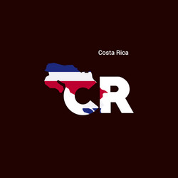 Logo for costa rica Royalty Free Vector Image - VectorStock