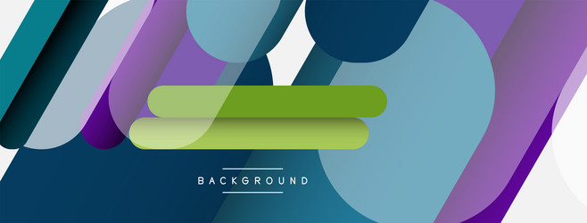 Overlapping round shapes and lines background Vector Image
