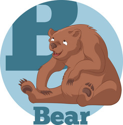 Abc cartoon bear Royalty Free Vector Image - VectorStock