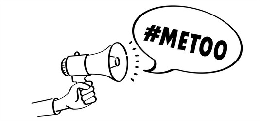 Metoo hashtag me too Royalty Free Vector Image