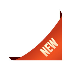 Corner sale tag template Royalty Free Vector Image