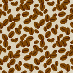Seamless texture realistic coffee grains Vector Image
