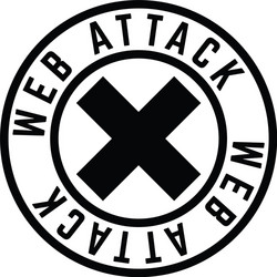 Web attack rubber stamp Royalty Free Vector Image