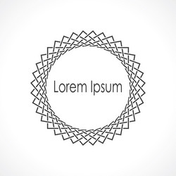 Circle monogram Royalty Free Vector Image - VectorStock