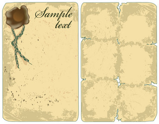 Open book with old blank pages Royalty Free Vector Image