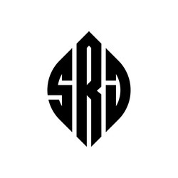 Srj logo letter design Royalty Free Vector Image