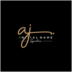 Aj Letter Calligraphy Vector Images (over 420)