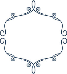 Line frame simple border decoration Royalty Free Vector