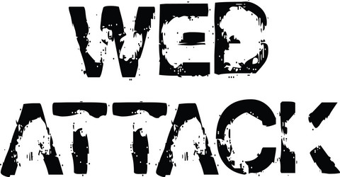 Web attack rubber stamp Royalty Free Vector Image