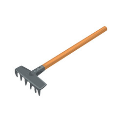 Garden rake agriculture tool Royalty Free Vector Image
