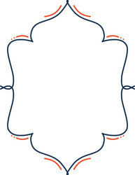 Line frame simple border decoration Royalty Free Vector