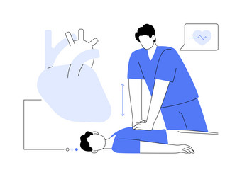 Cpr abstract concept Royalty Free Vector Image