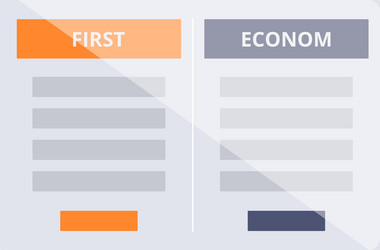 First class ai ticket icon cartoon style Vector Image