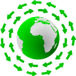 Global cycle Royalty Free Vector Image - VectorStock