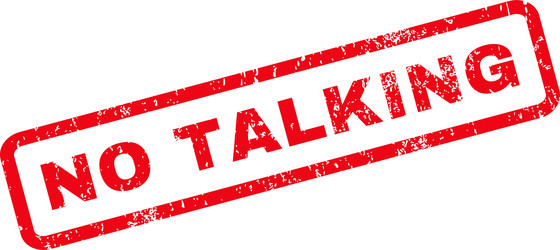 Do not talk text rubber stamp Royalty Free Vector Image