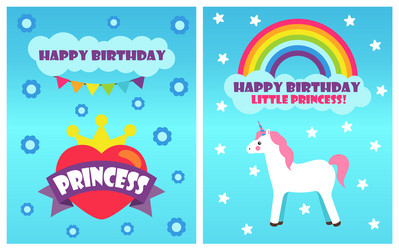 Happy Birthday Princess Poster Vector Images (over 860)