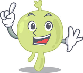 Wealthy lymph node cartoon character Royalty Free Vector