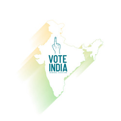 Vote for indian general election background Vector Image