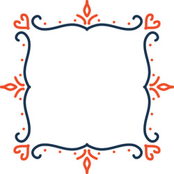 Line frame simple border decoration Royalty Free Vector