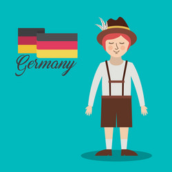 Boy Cartoon Costume Traditional Germany Vector Images (over 130)