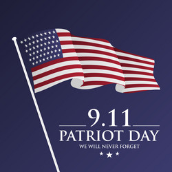 Patriot day usa 9 11 template background with flag