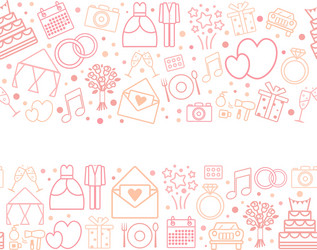 Set of wedding icons Royalty Free Vector Image