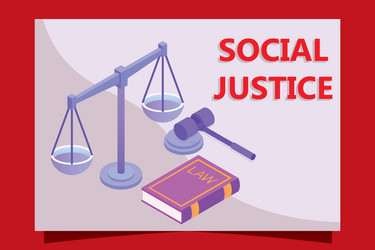Social justice or human rights Royalty Free Vector Image