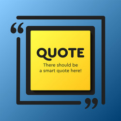 Quote frame blank text boxes message Royalty Free Vector