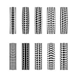 Bike tire tracks Royalty Free Vector Image - VectorStock