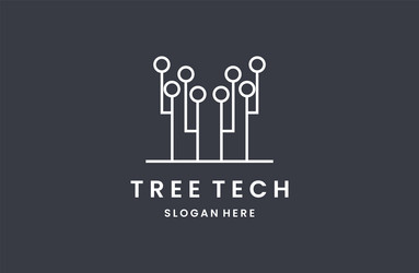 Tree tech Royalty Free Vector Image - VectorStock