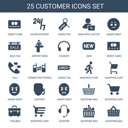 Customer icons Royalty Free Vector Image - VectorStock