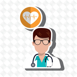 Doctor stethoscope glass medicine Royalty Free Vector Image