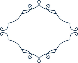 Line frame simple border decoration Royalty Free Vector