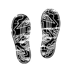 Men shoe footprint icon Royalty Free Vector Image