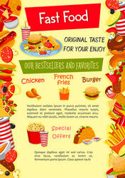 Food poster set Royalty Free Vector Image - VectorStock