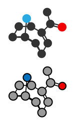 Anatoxin-a very fast death factor vfdf molecule Vector Image