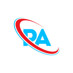 Pa p a letter logo design initial Royalty Free Vector Image