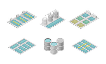 Water purification process with filtration Vector Image
