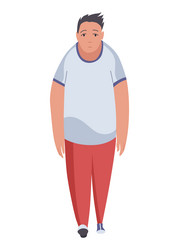 Depressed people depression sad man seating Vector Image