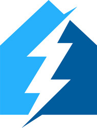 Home power logo icon design Royalty Free Vector Image