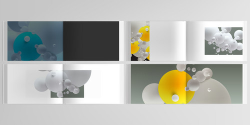 Layouts horizontal presentation design Royalty Free Vector