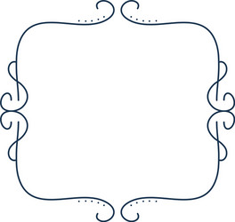 Line frame simple border decoration Royalty Free Vector