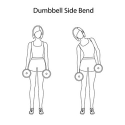 Dumbbell Side Bend Vector Images (37)