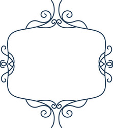 Line frame simple border decoration Royalty Free Vector